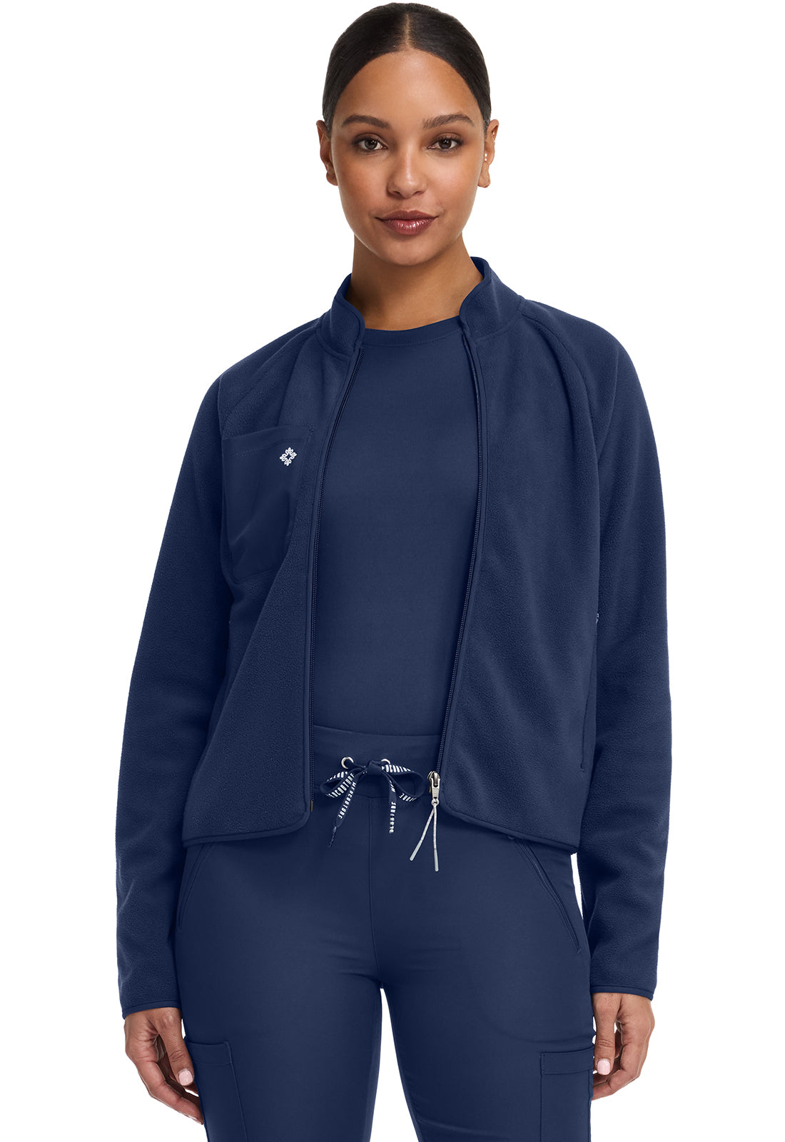 Med Couture Layers Womens Mc384 Fleece Warm Up Jacket The Uniform Shoppe